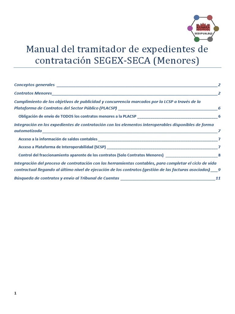 Gestión de Contratos Menores SEGEX-SECA | PDF | Factura | Información