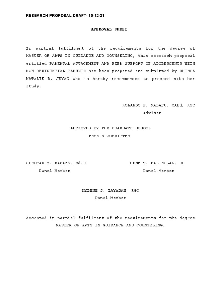 10-12-21 Draft | PDF | Attachment Theory | Adolescence