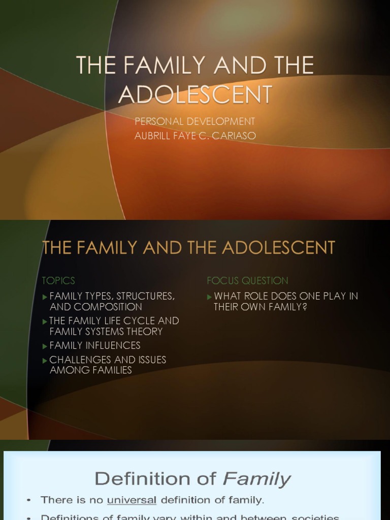 The Family and The Adolescent | PDF