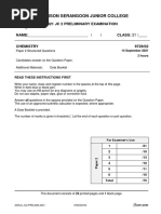 QCE Chemistry Units 3&4 Paper 1 Question and Response Booklet 2024 | PDF