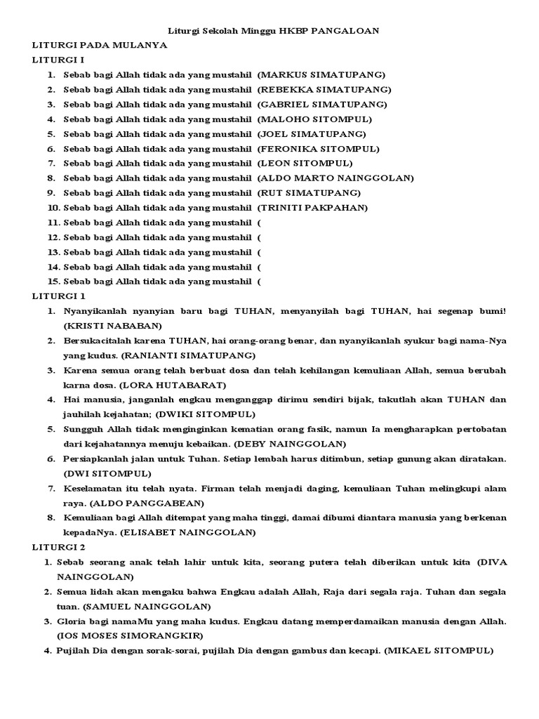 Liturgi Asm | PDF | Agama & Spiritualitas