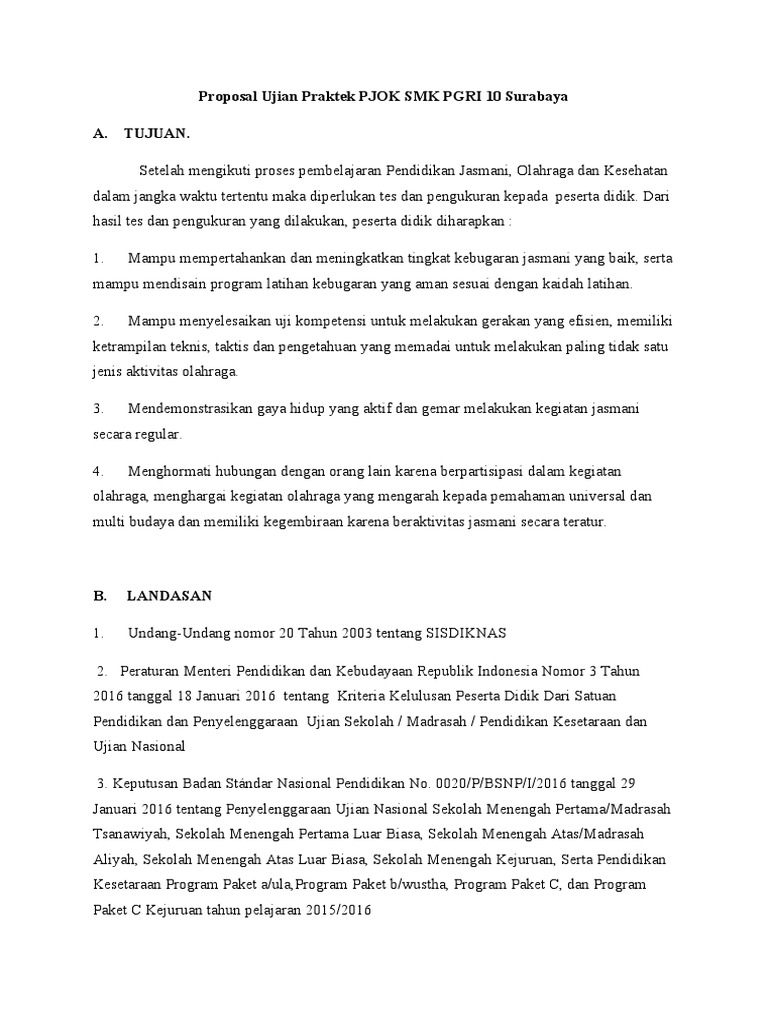 Proposal Ujian Praktek | PDF