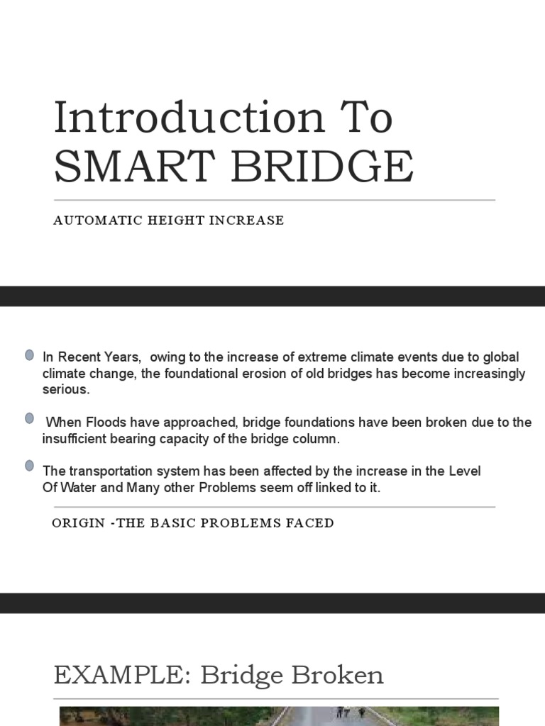 Introduction To Smart Bridge | PDF