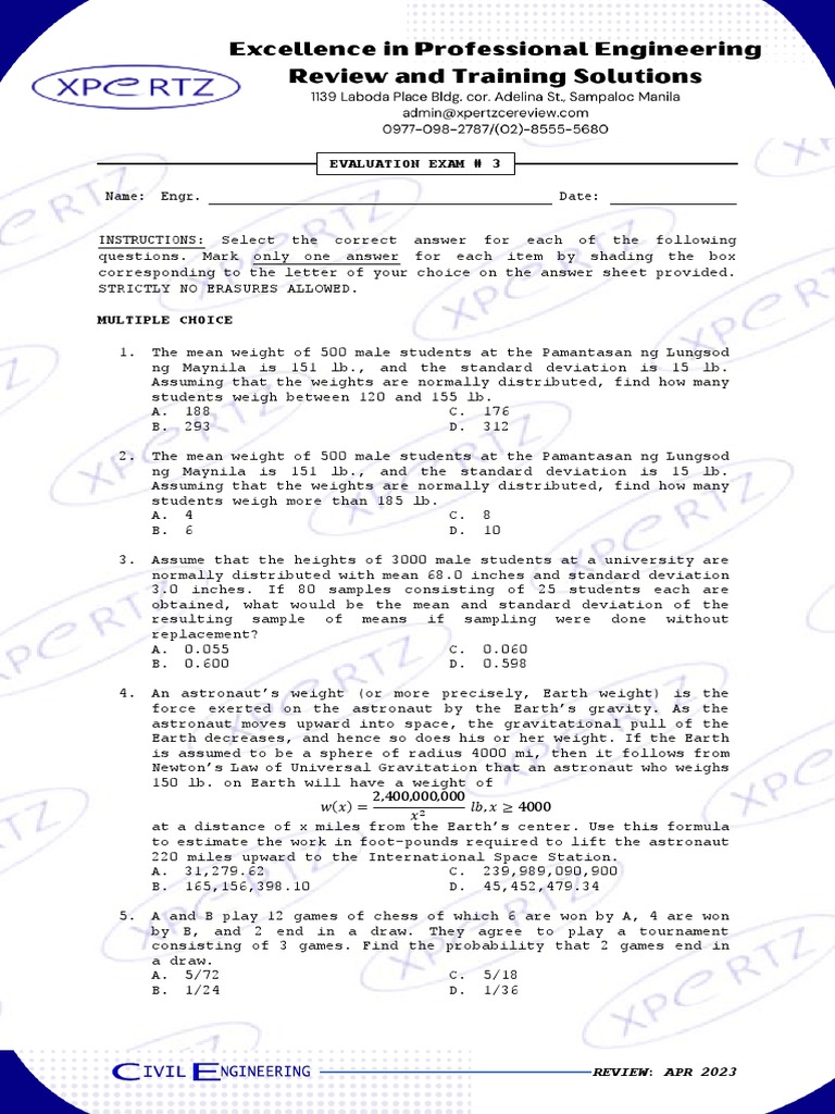 Calculus and Probability | PDF | Weight | Speed