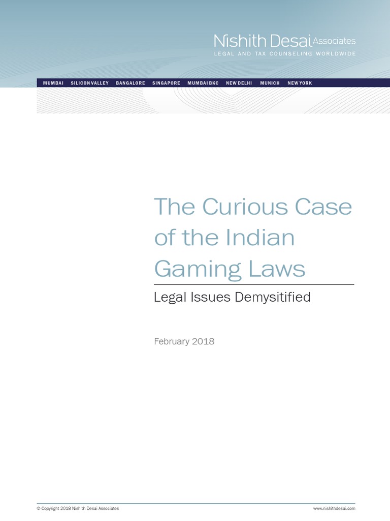 The Curious Case of The Indian Gaming Laws | PDF | Gambling | Gaming