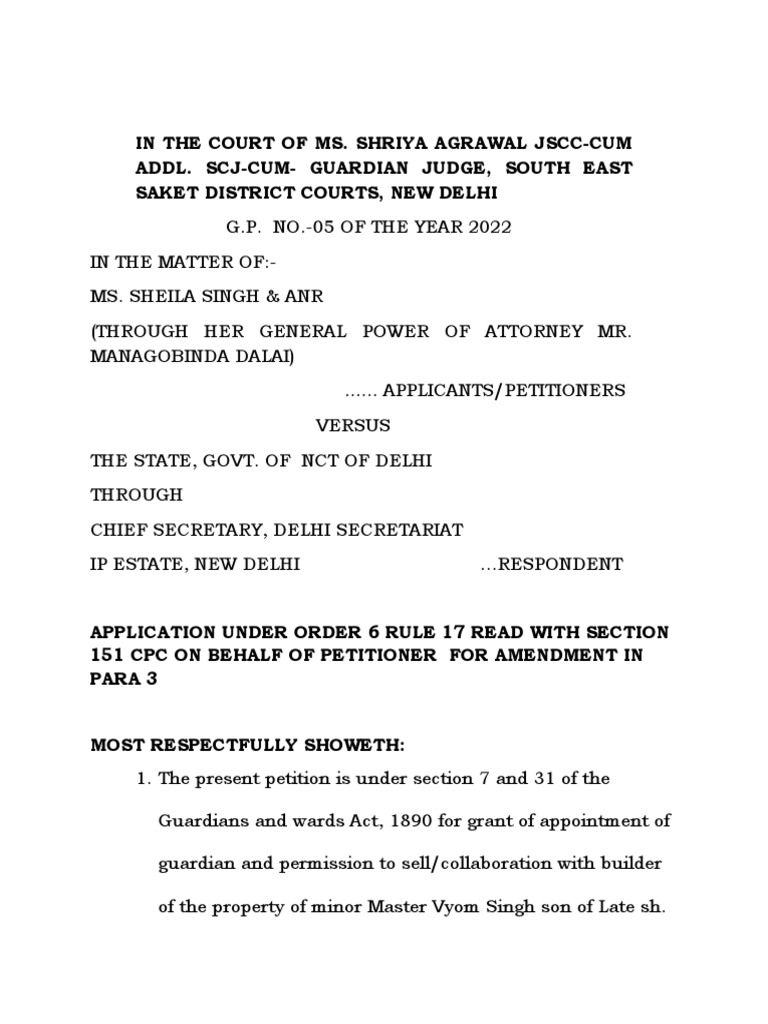 Amended Plaint | PDF | Affidavit | Common Law