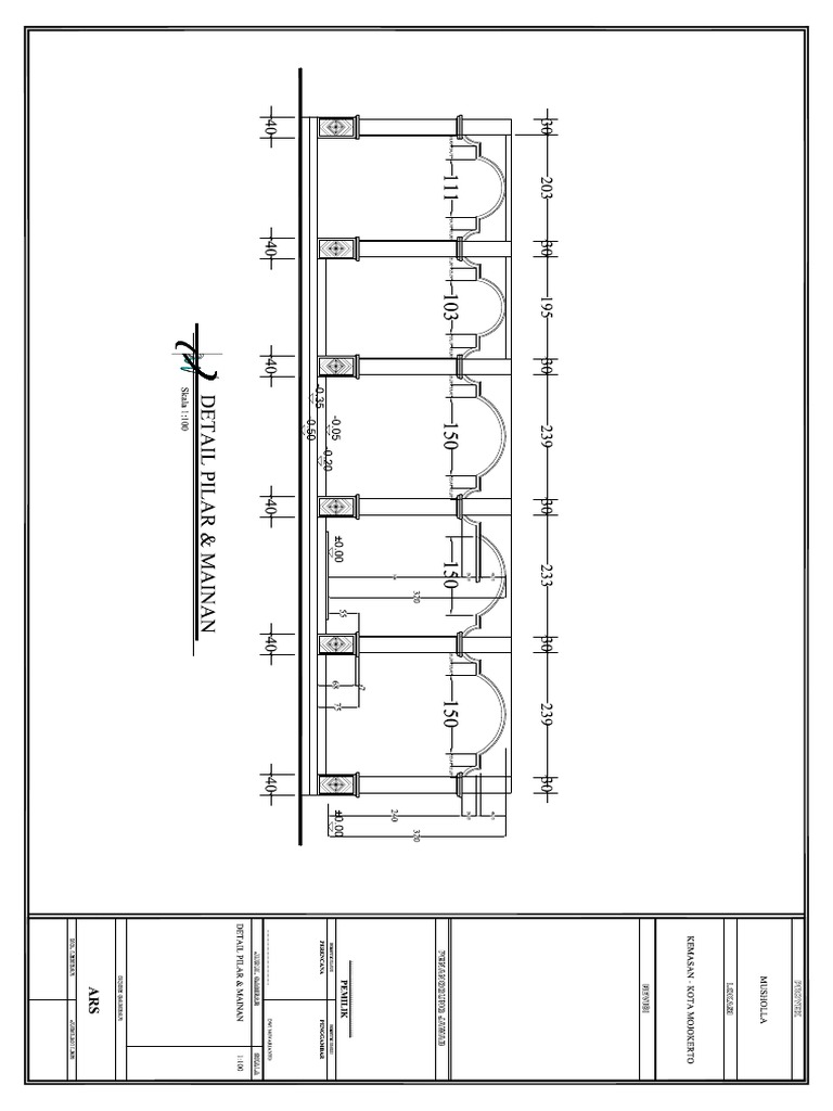 Detail Pilar & Mainan | PDF