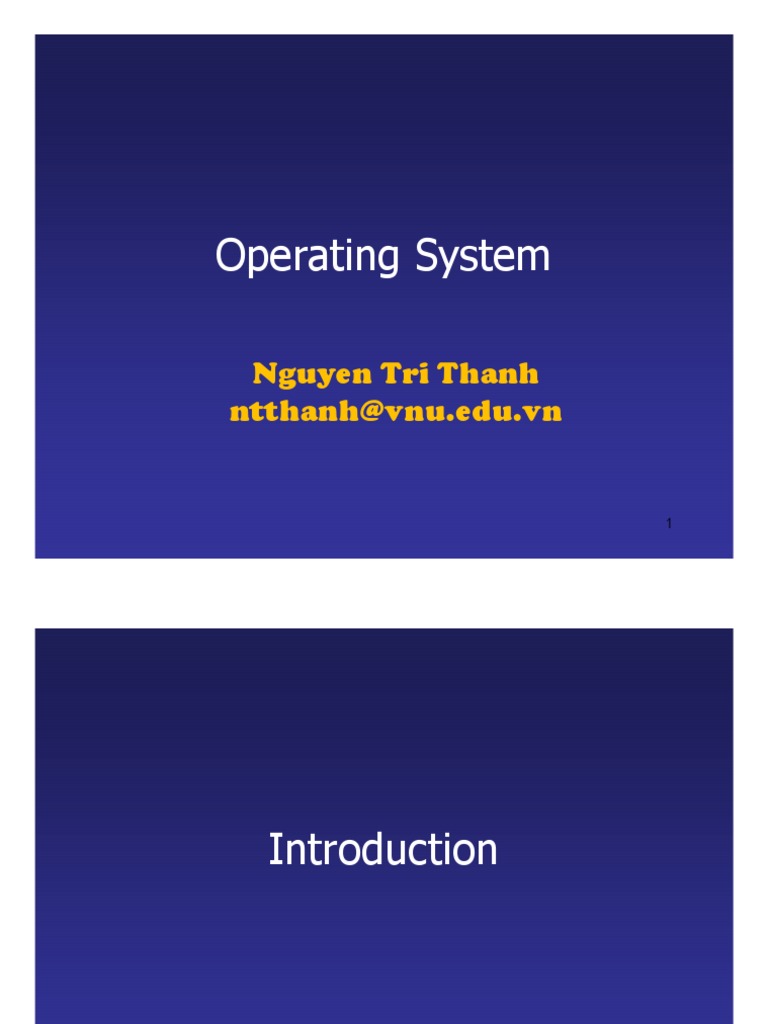 Slide 01 | Download Free PDF | Operating System | Virtual Machine