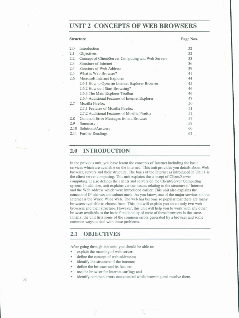 Concepts of Web Browser | PDF | World Wide Web | Internet & Web