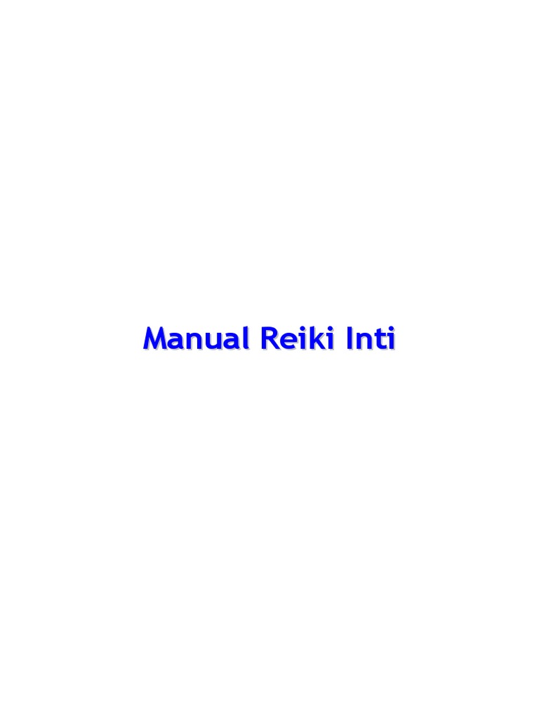 Manual Reiki Inti | PDF