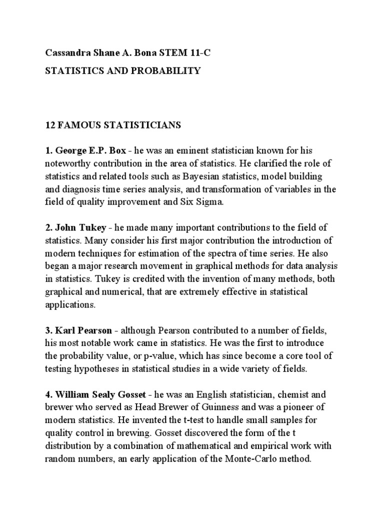 Bona Stem 11-C | PDF | Statistics | Mathematics