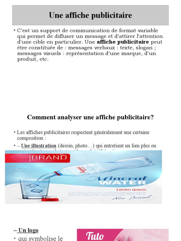 Affiche Publicitaire | PDF