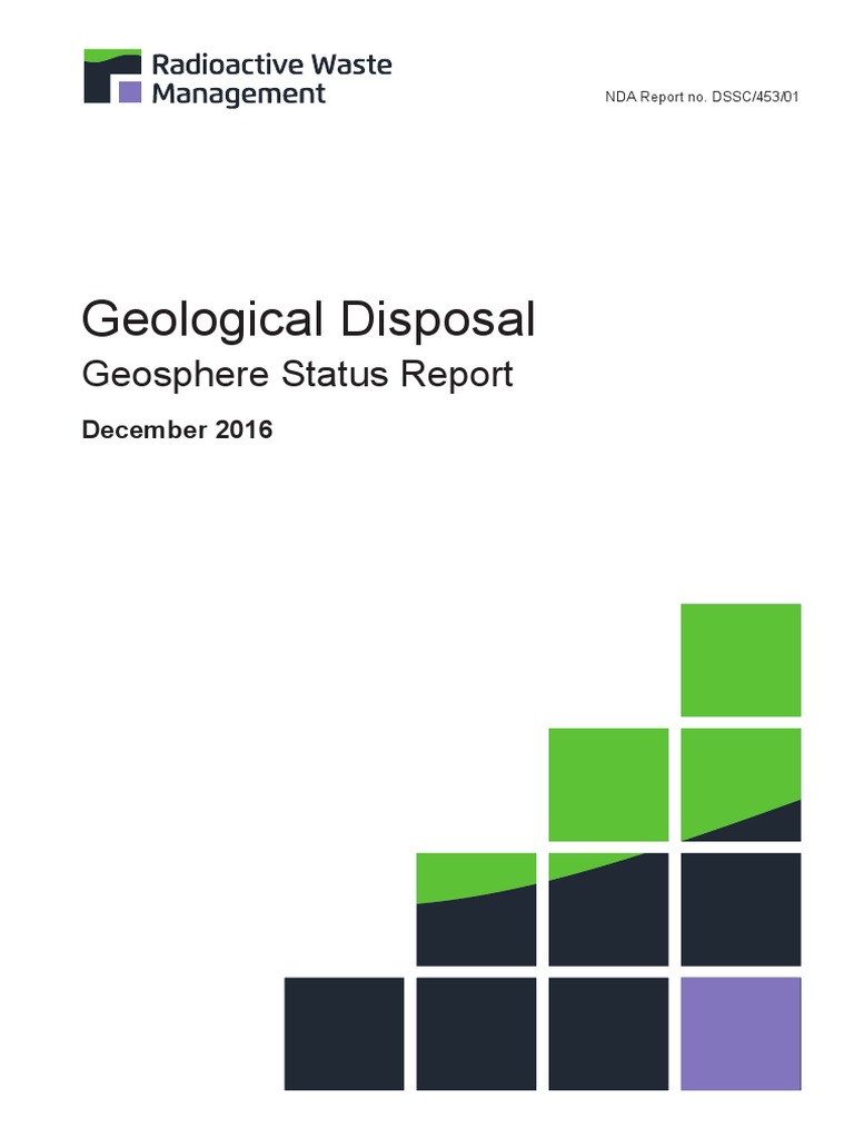 NDA Report No DSSC-453-01 - Geological Disposal - Geosphere Status ...