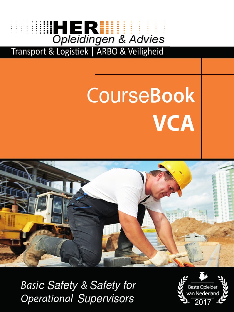 Lesboek VCA Basis Engels | PDF | Occupational Safety And Health | Employment