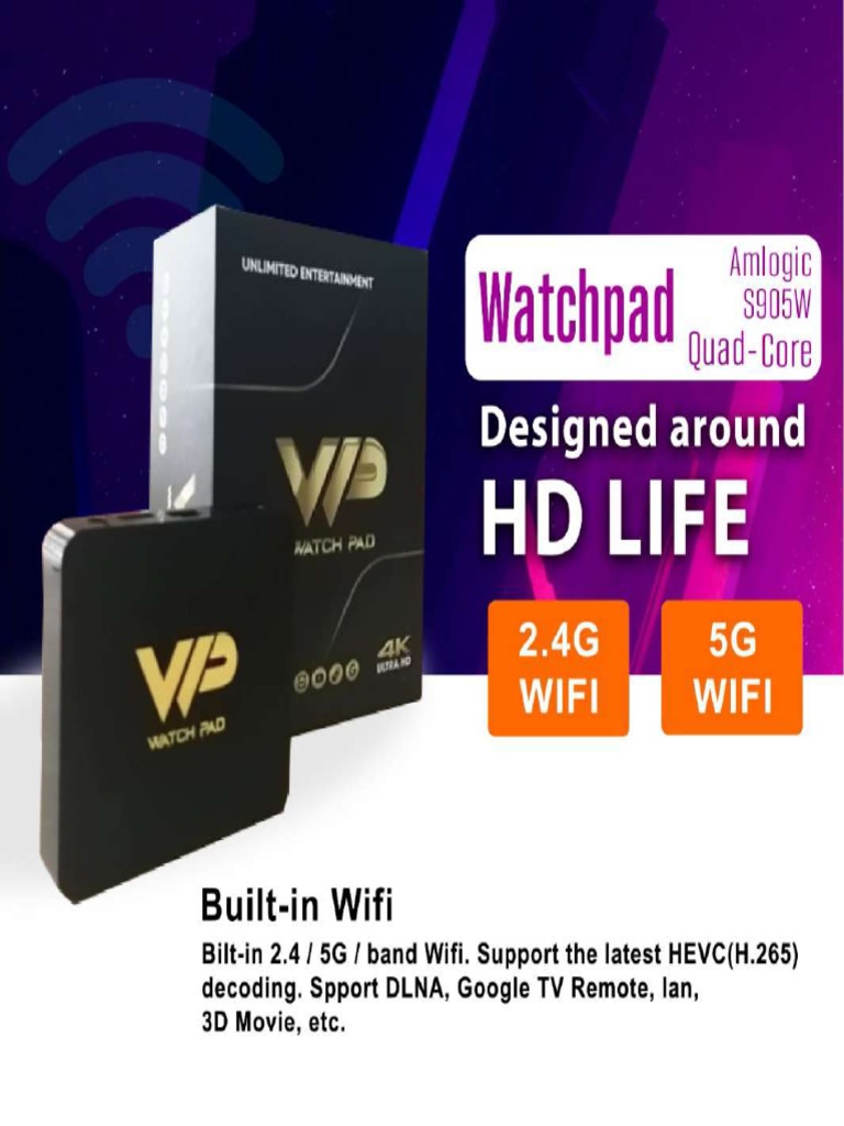 Watchpad TV Box 2022 | PDF | Hdmi | Wi Fi