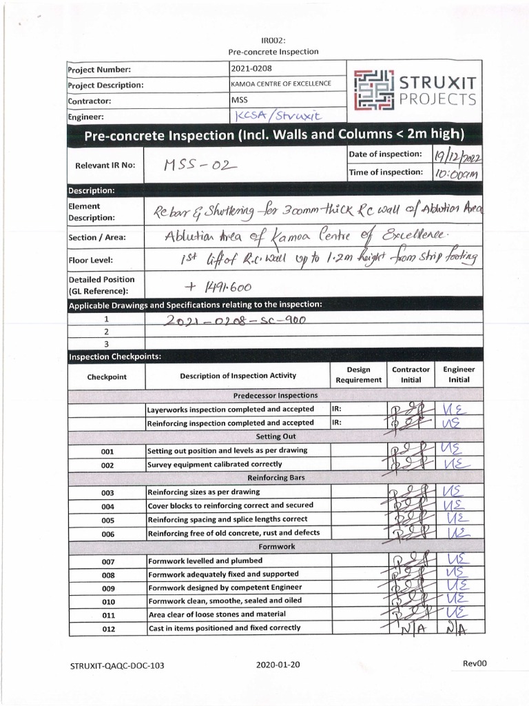 MSS02-RC Wall | PDF | Materials | Architectural Design