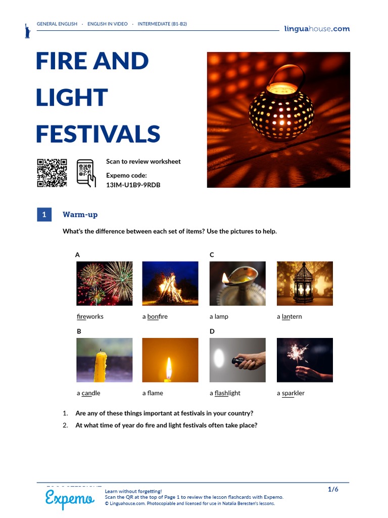 Fire and Light Festivals | PDF | Foreign Language Studies