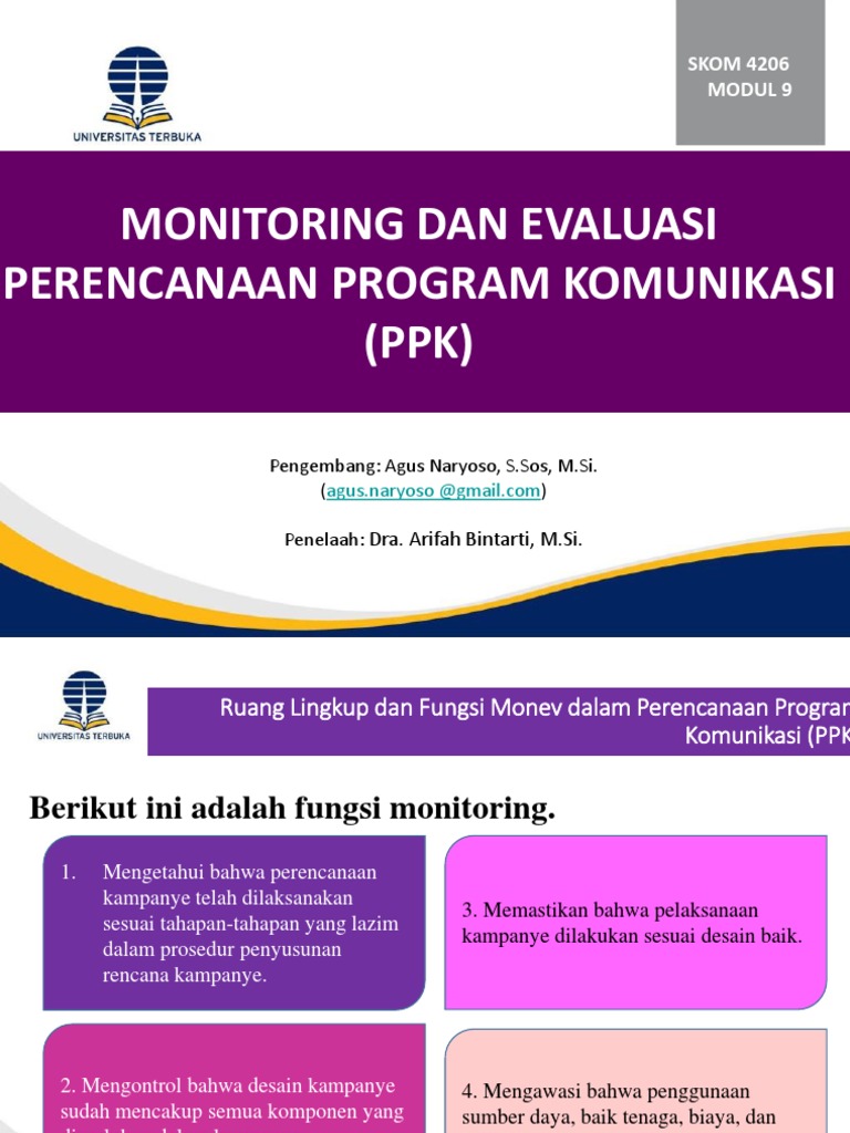 Prinsip Monev dalam Komunikasi PPK | PDF | Bisnis