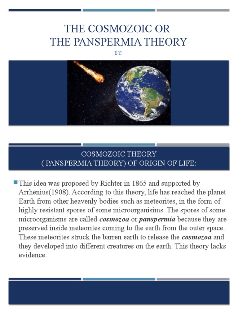 Cosmozoic Theory of Life Origin | PDF | Social Science | Philosophy