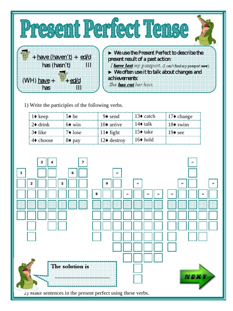 Present Perfect 1 | Download Free PDF | Linguistics | Grammar