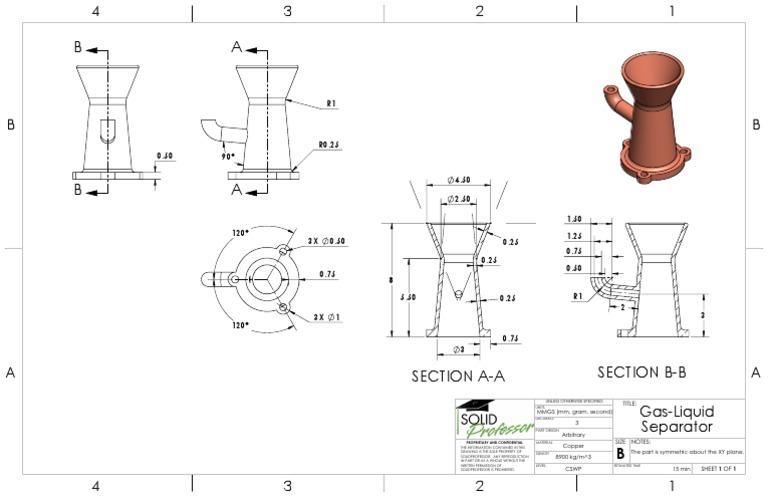 Design and Dimensions of a Gas-Liquid Separator | PDF | Physical Sciences