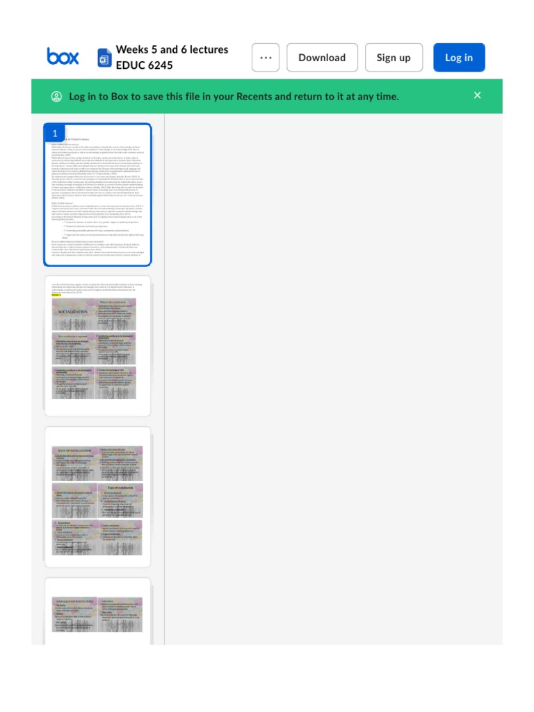 Weeks 5 and 6 Lectures EDUC 6245 (Building... ) .Docx - Powered by Box | PDF