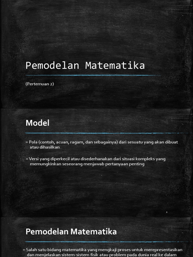 PPM Pemodelan Matematika | PDF | Metode & Bahan Ajar | Sains & Matematika PPM Pemodelan Matematika | PDF | Metode & Bahan Ajar | Sains & Matematika