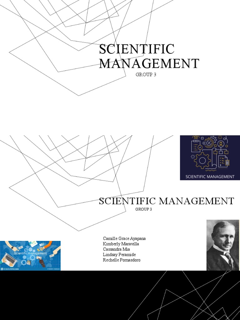 Scientific Management PPT Group 3 | PDF | Scientific Method | Experiment