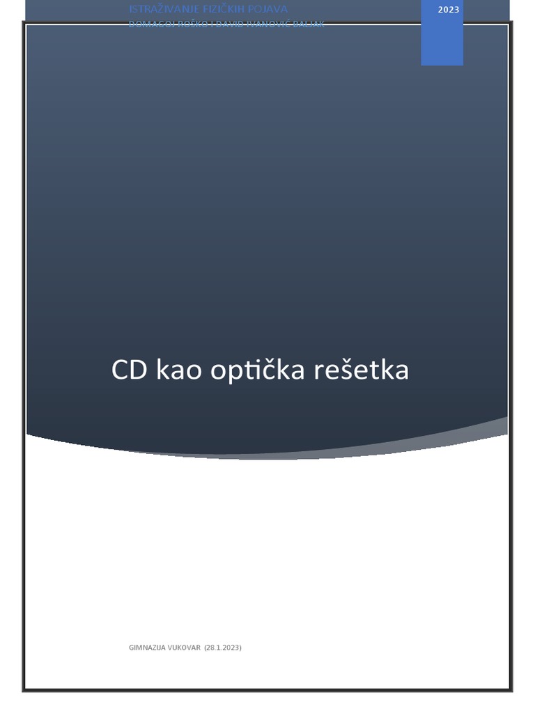 CD Kao Optička Rešetka | PDF
