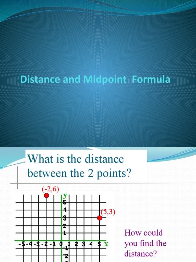 1.6 Midpoint and Distance Formulas Teacher | PDF | Triangle | Euclidean ...