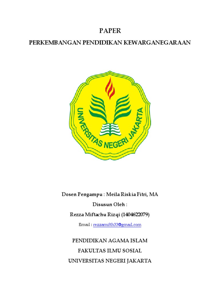Paper Perkembangan Pendidikan Kewarganegaraan | PDF