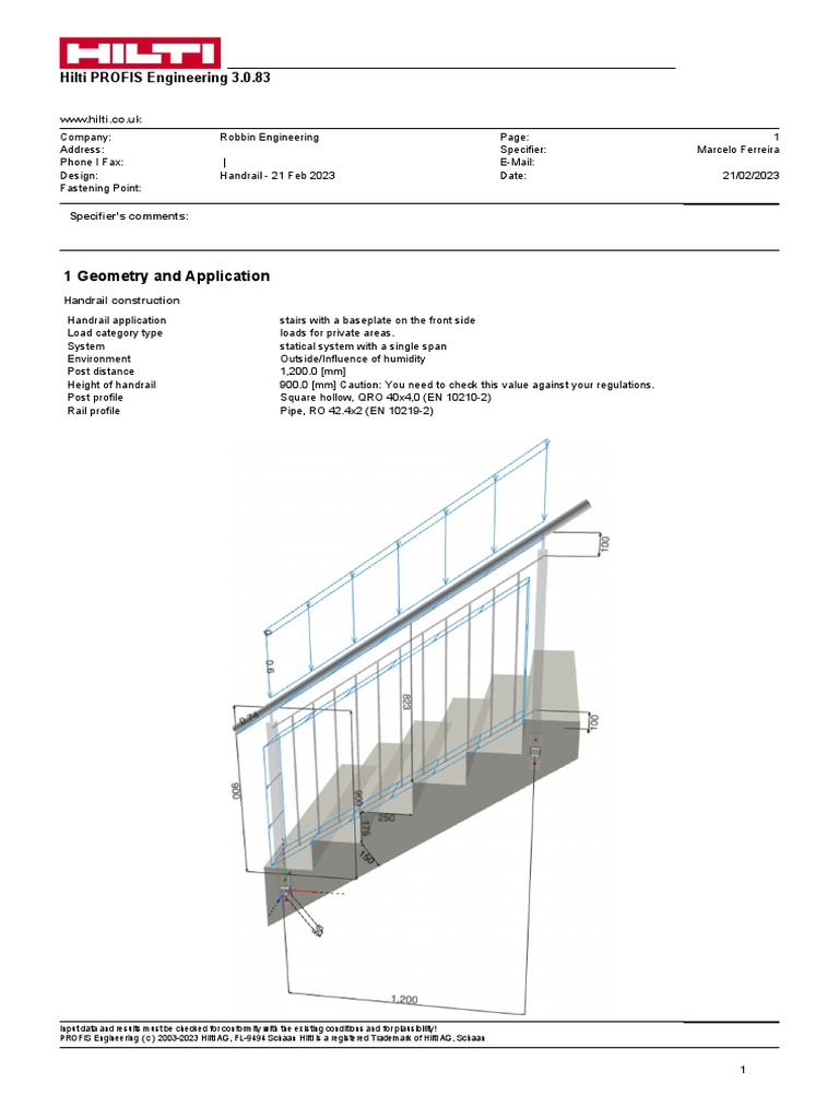 Drafts - Handrail - 21 Feb 2023 | PDF | Mechanical Engineering | Applied And Interdisciplinary ...