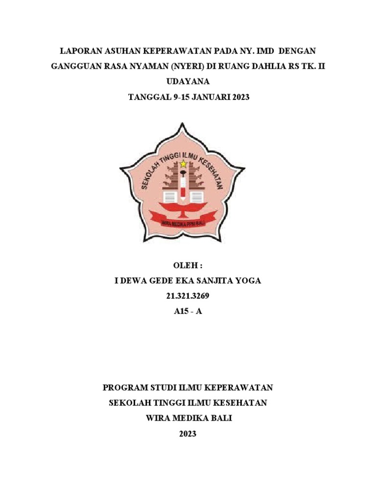 LAPORAN ASUHAN KEPERAWATAN PADA Ny. IMD | PDF