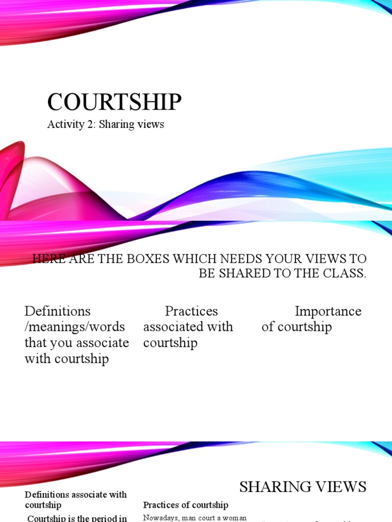 Courtship | PDF | Interpersonal Relationships | Intimate Relationships