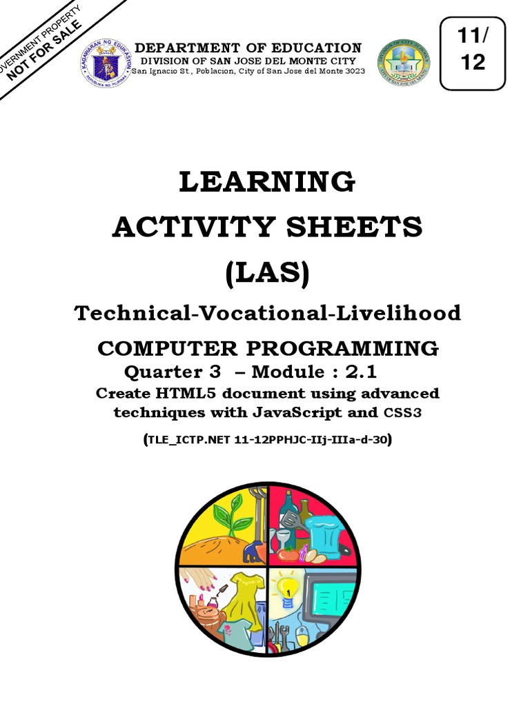 Computer-Programming HTML Shelaine Paciente-Las Q3 M2.1 | PDF | Html ...