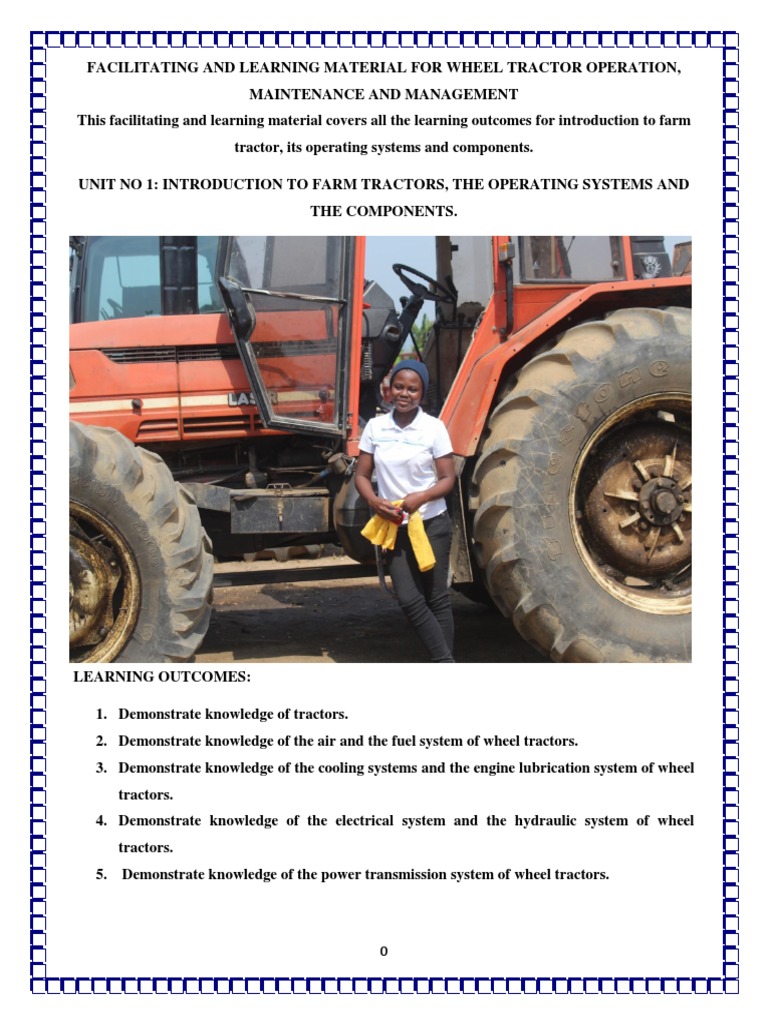 Wheel Tractor Operation and Maintenance Guide | PDF | Internal ...