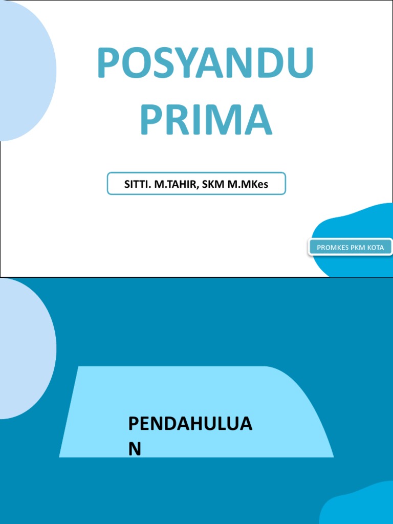 Panduan Posyandu Prima | PDF | Ilmu Sosial | Pengembangan Diri