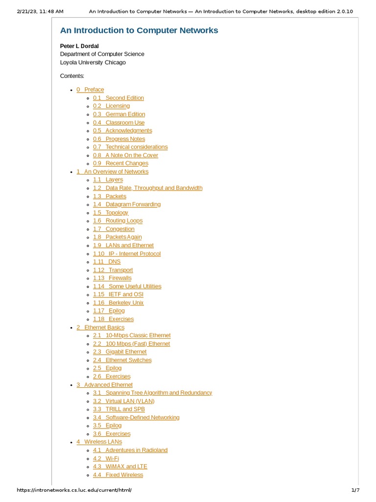 An Introduction To Computer Networks - An Introduction To Computer ...