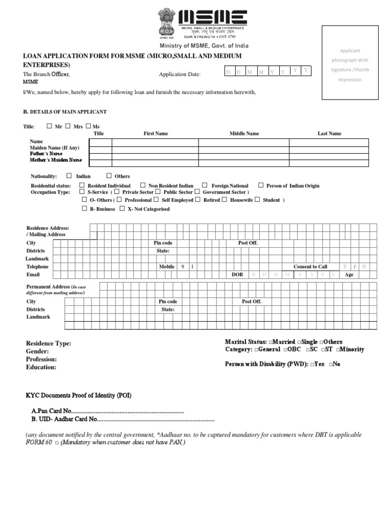 Application Form | PDF | Business | Economies