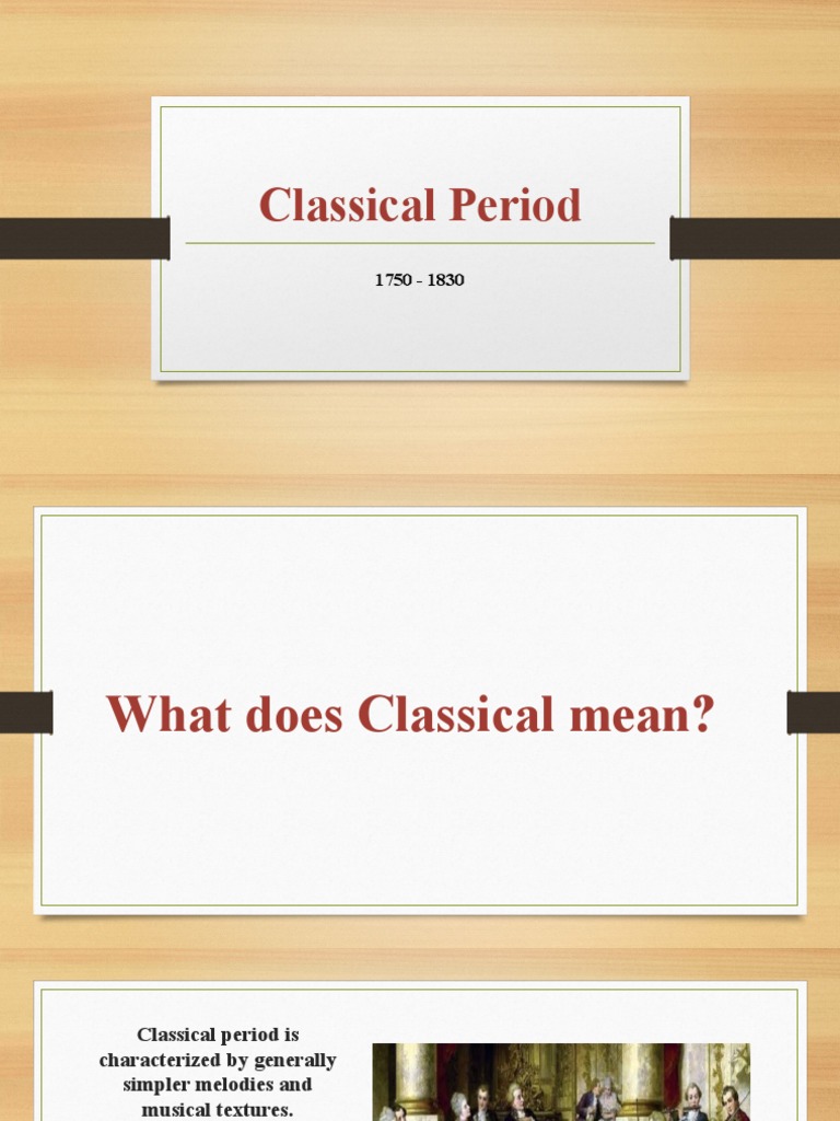 Musical Instrument of The Classical Period | PDF | Clarinet | French Horn