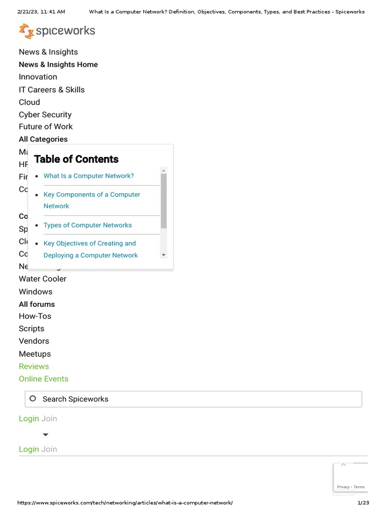 What Is A Computer Network - Definition, Objectives, Components, Types ...