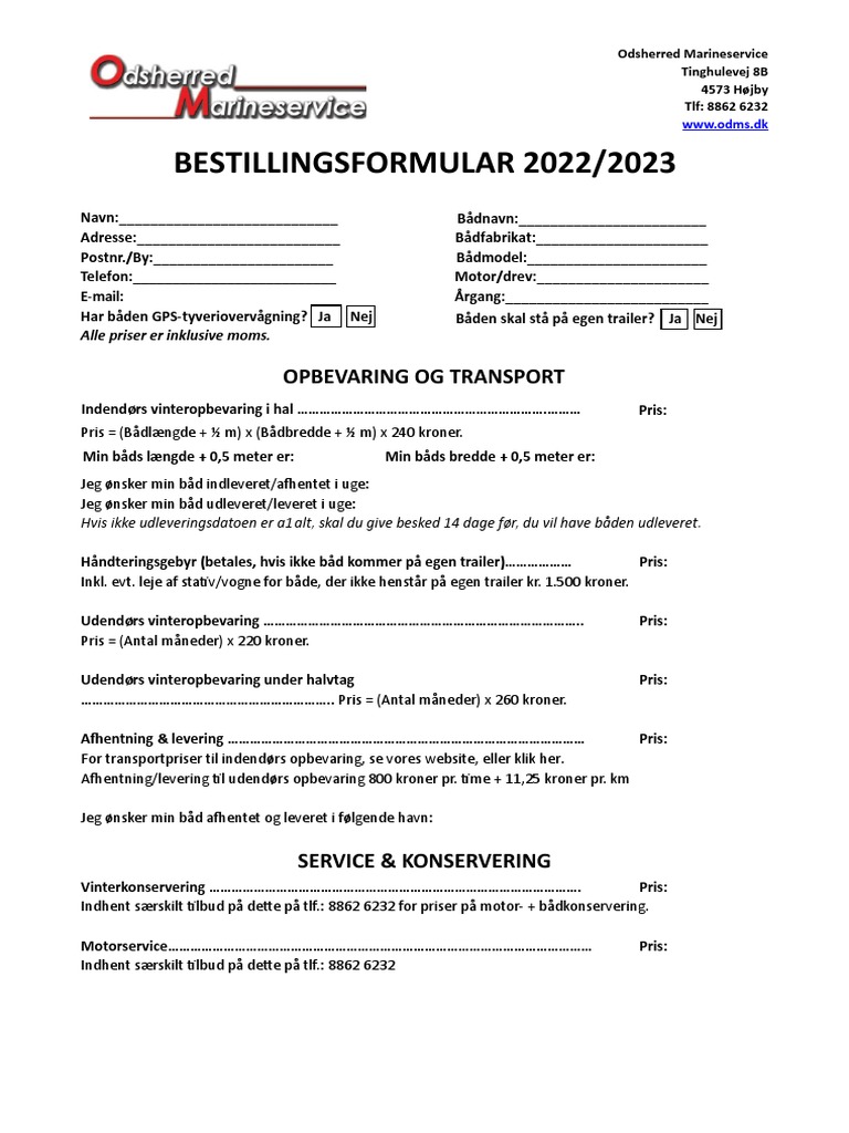 ODMS Vinteropbevaring | PDF