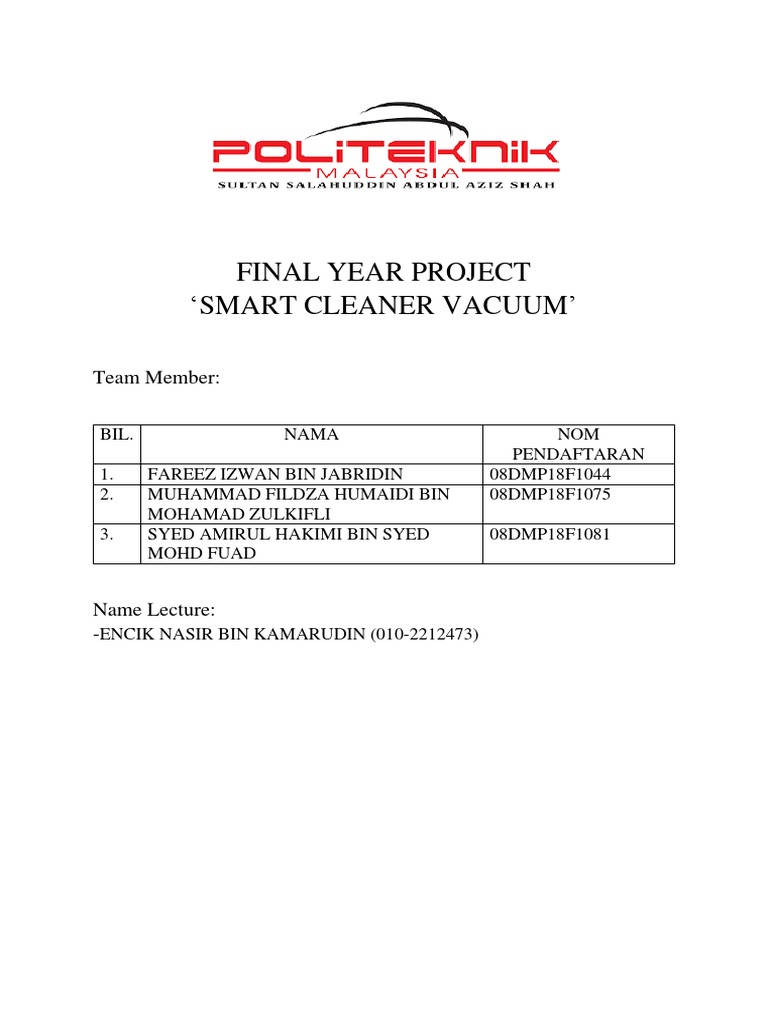 Inovasi Pembersihan: Smart Vacuum Cleaner | PDF | Seni