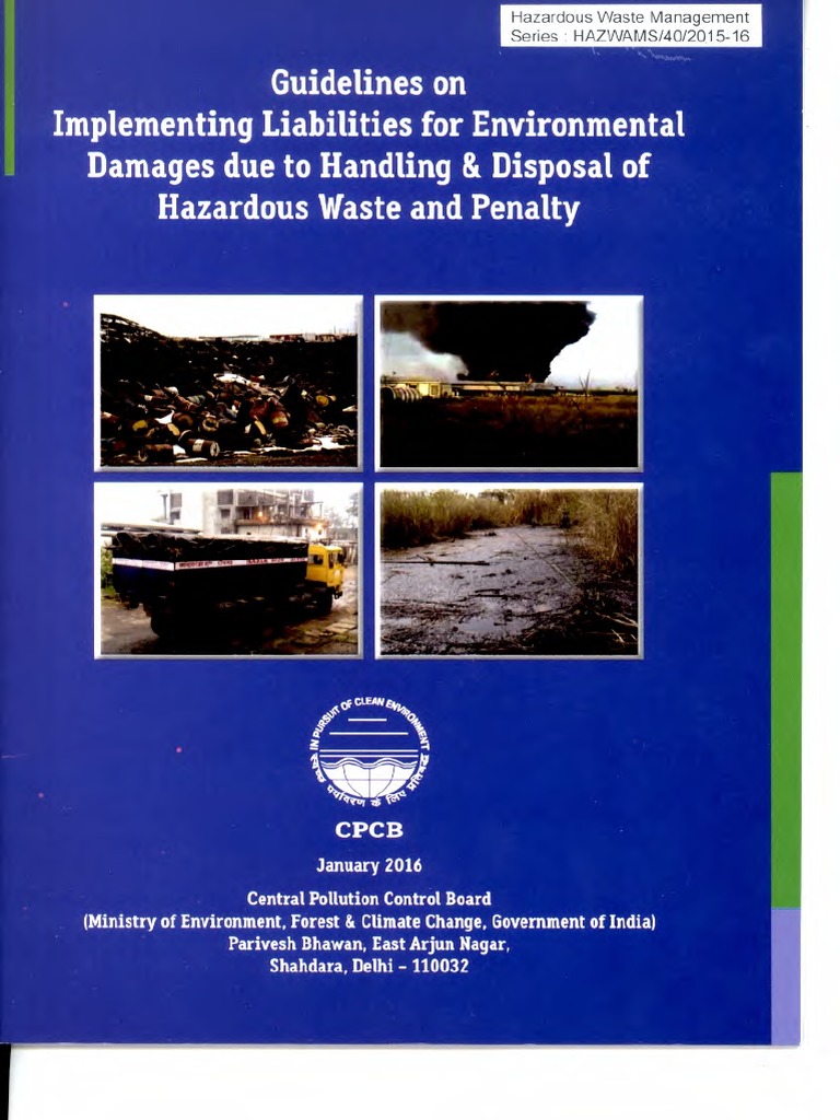 Guidelines On Implementing Liabilities For Environmental Damages Due To ...