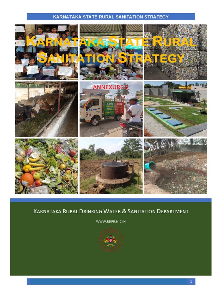 Karnataka State Rural Sanitation Strategy Eng | Download Free PDF | Sanitation | Sewage Treatment