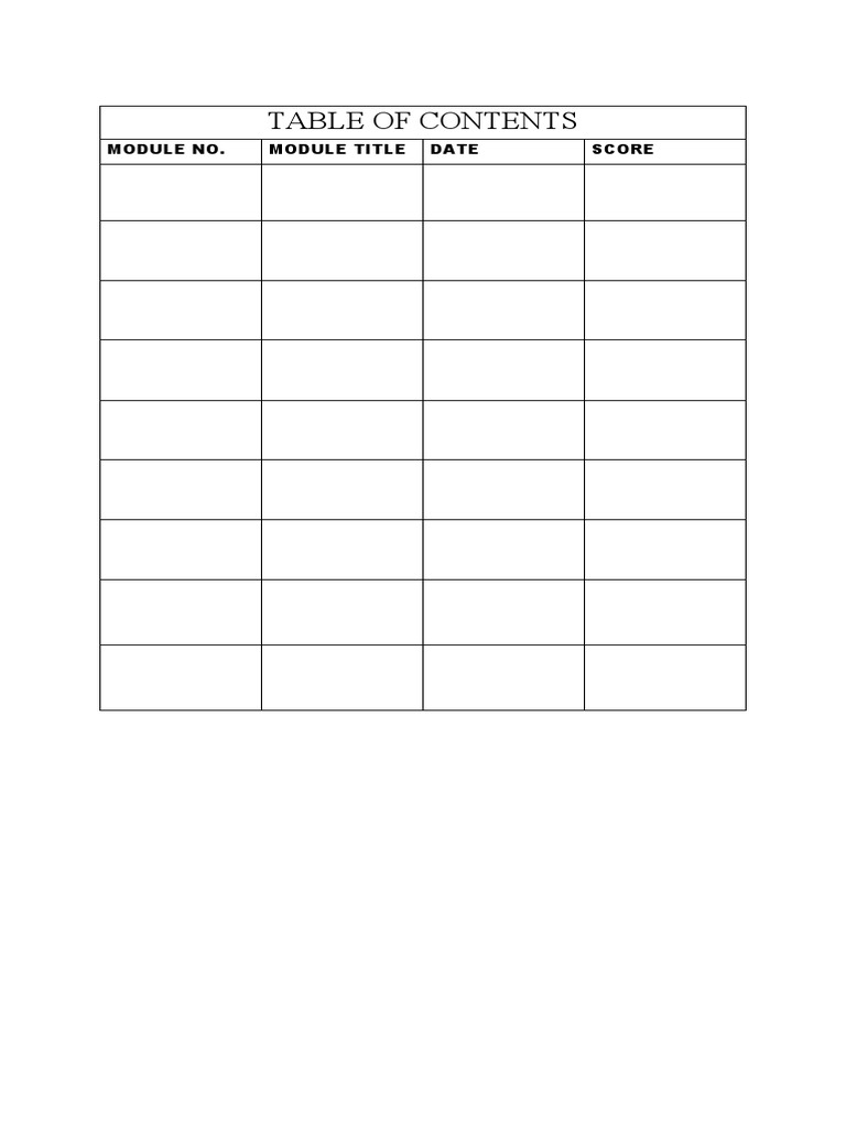 Table of Contents Talaan NG Nilalaman | PDF