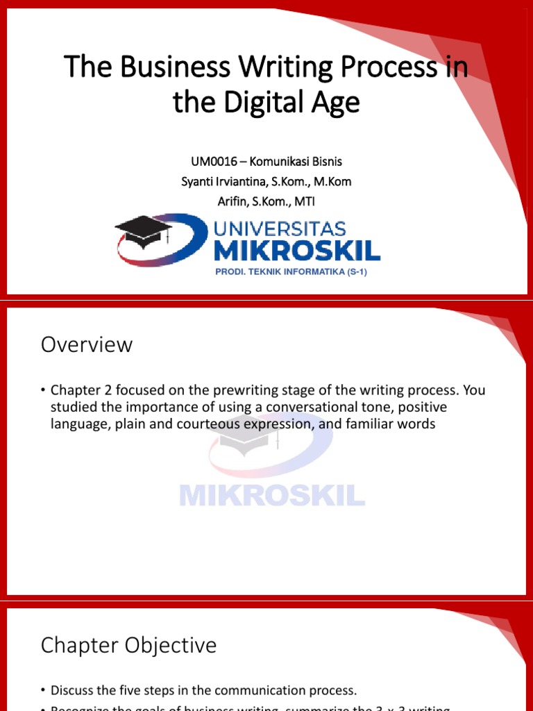 M03 The Business Writing Process in The Digital Age | PDF ...