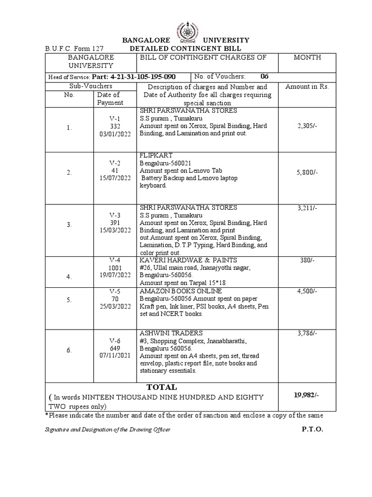 First Contingency | PDF | Voucher | Service Industries