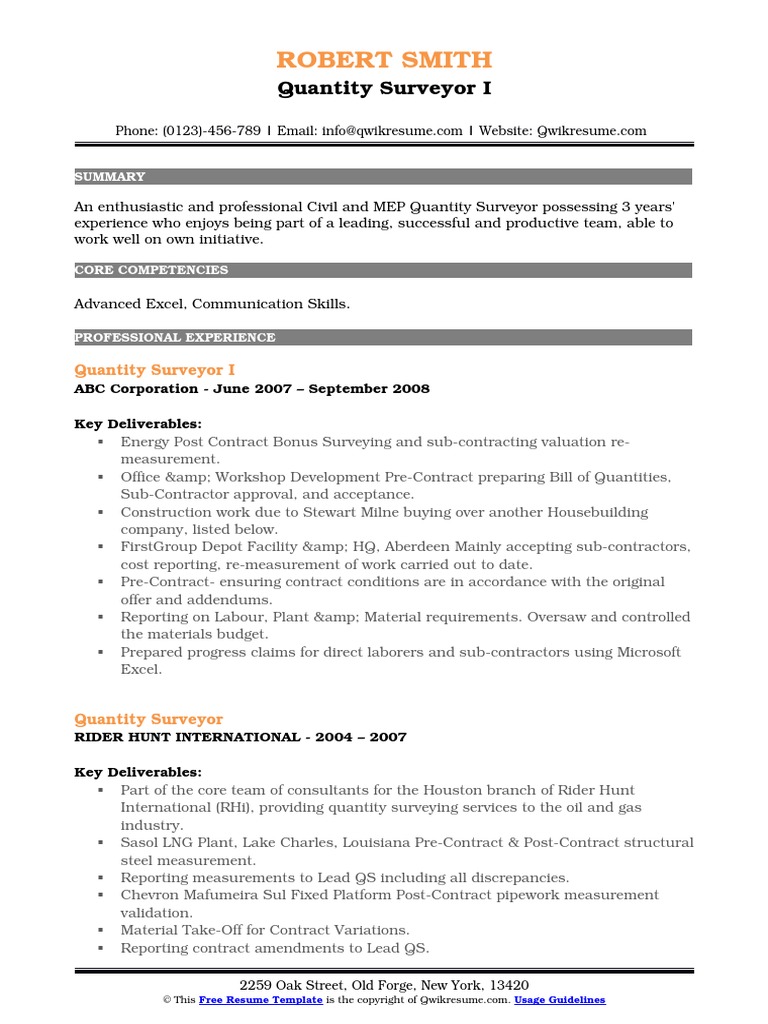 Quantity Surveyor 1575543075 | PDF | Business | Law