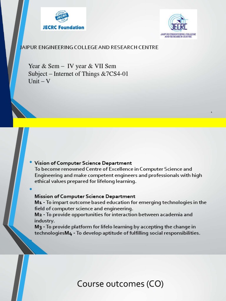 IOT Unit 5 | PDF | Internet Of Things | Computer Security